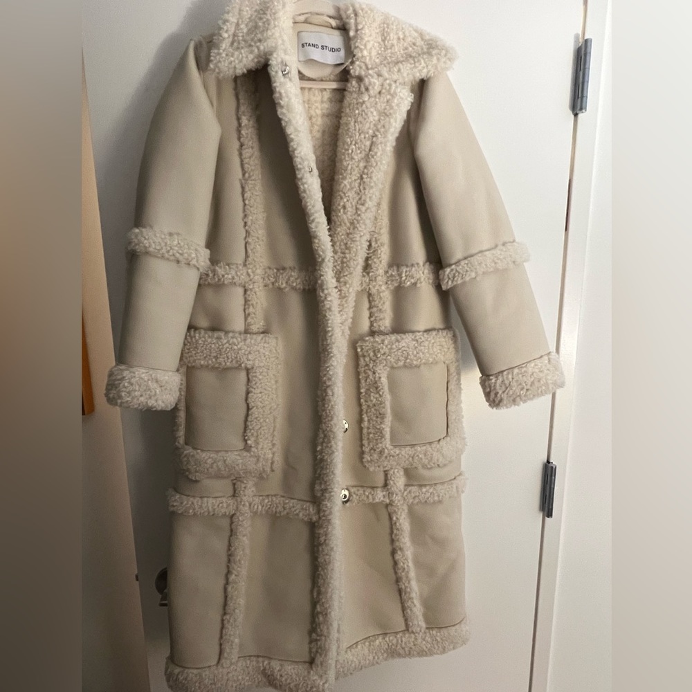 Stand Studio Patrice Faux Shearling Coat - Gem